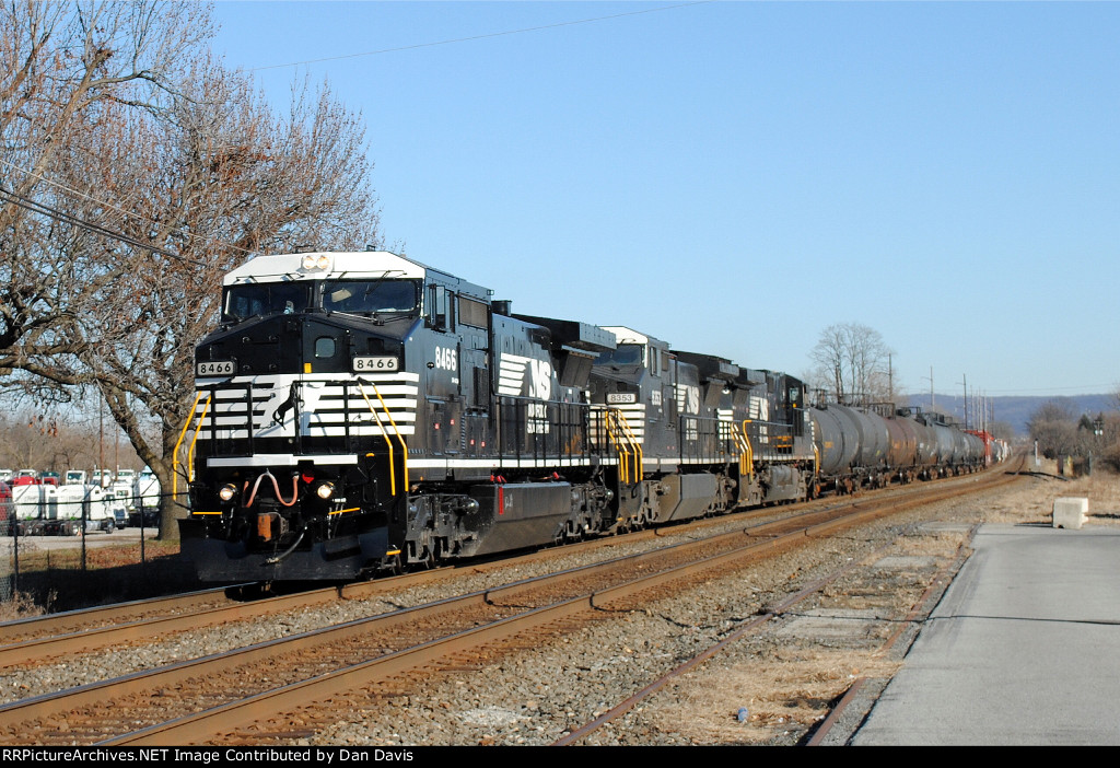 Freshly painted leaded NS C40-8W 8466 leads 38G